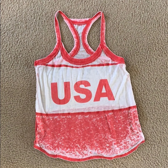 Chaser | Tops | Chaser Usa Distressed Tank Small | Poshmark